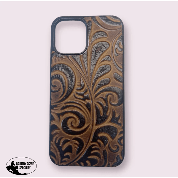 A8366 - IPhone 12 Max Tooled Leather Case – Country Scene Saddlery and ...