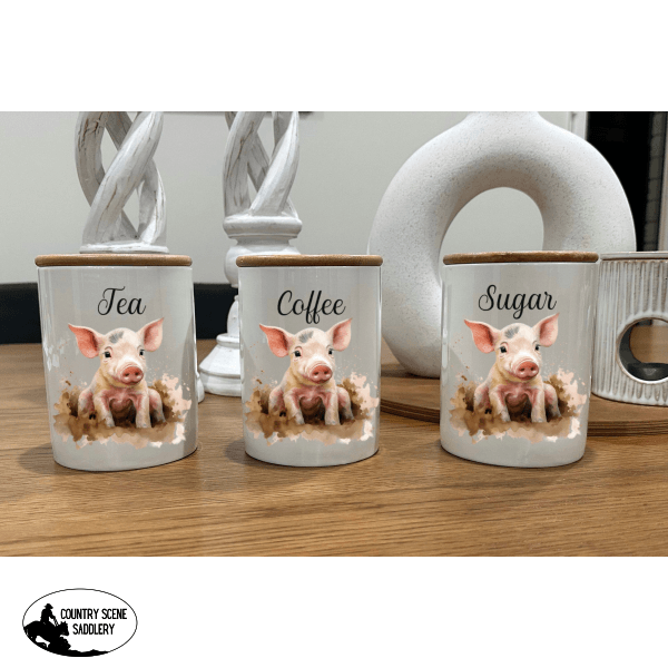 Country Storage Canisters - Muddy Pig Collection – Country Scene ...