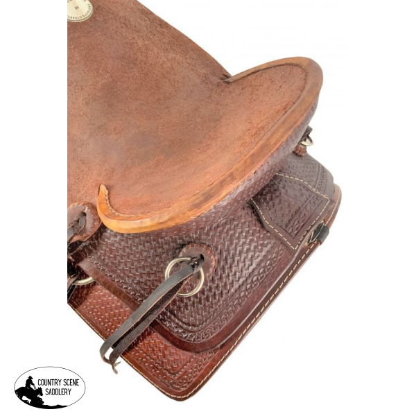 NEW! Buffalo Roper Style Saddle with Basket Stamp Tooling - 16 Inch ...