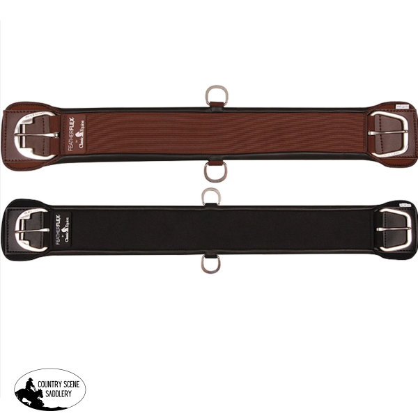 NEW! Classic Equine Feather Flex Straight Cinch- Brown – Country Scene ...