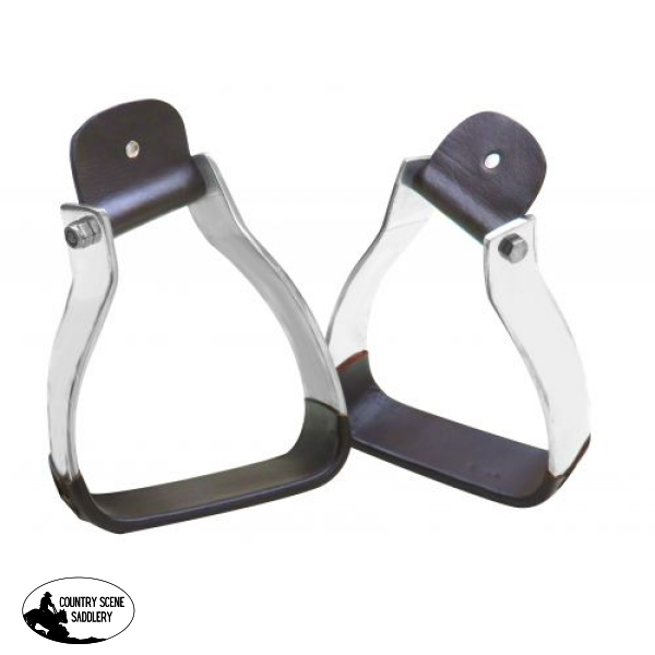 Showman® Angled aluminum angled stirrups with twisted neck. – Country ...