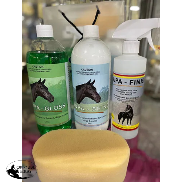 Superior Supa-Gloss Horse Animal Shampoo Conditioner & Supa Shine Spray ...